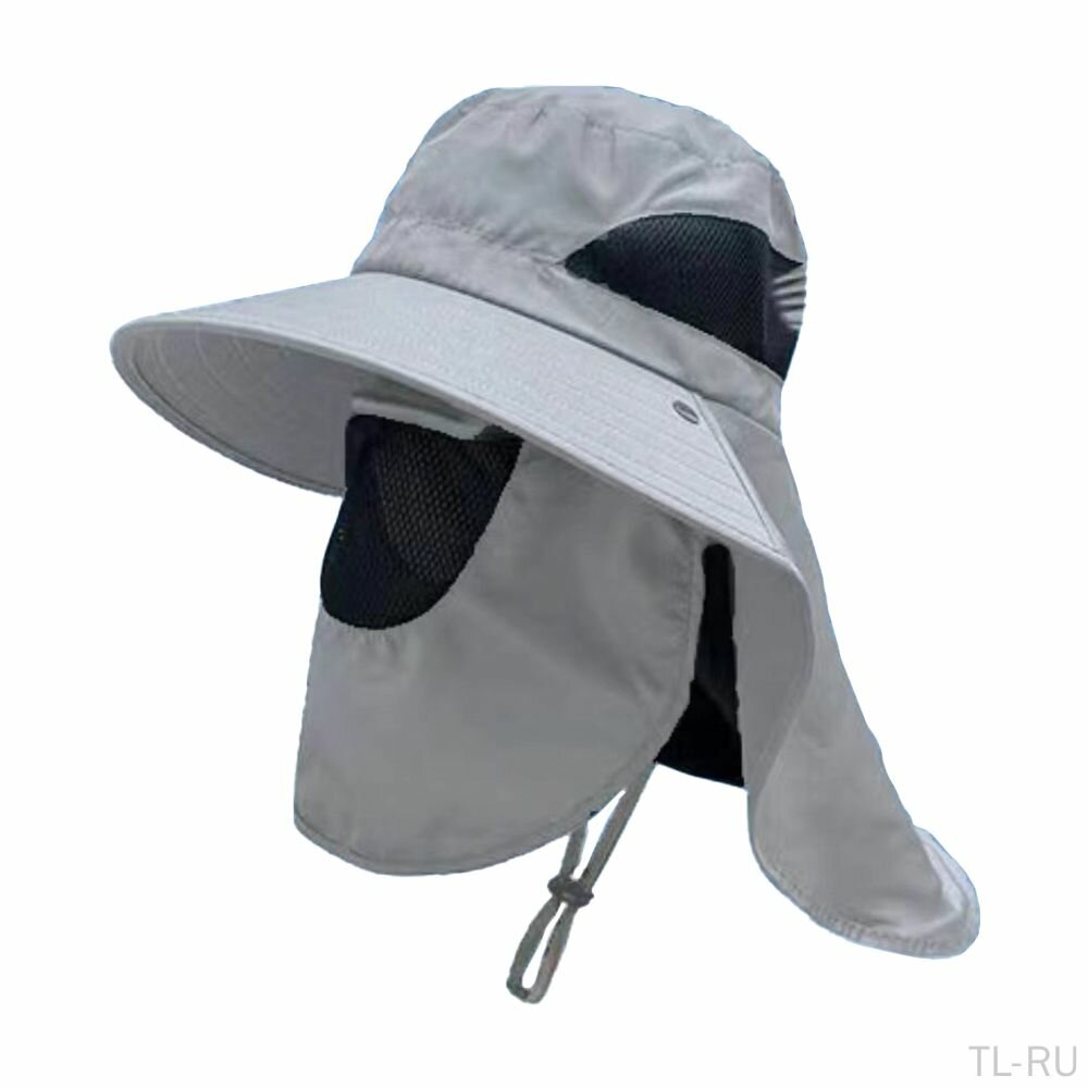 Широкая шляпа от солнца для мужчин и женщин с защитой лица и накидкой на шею
