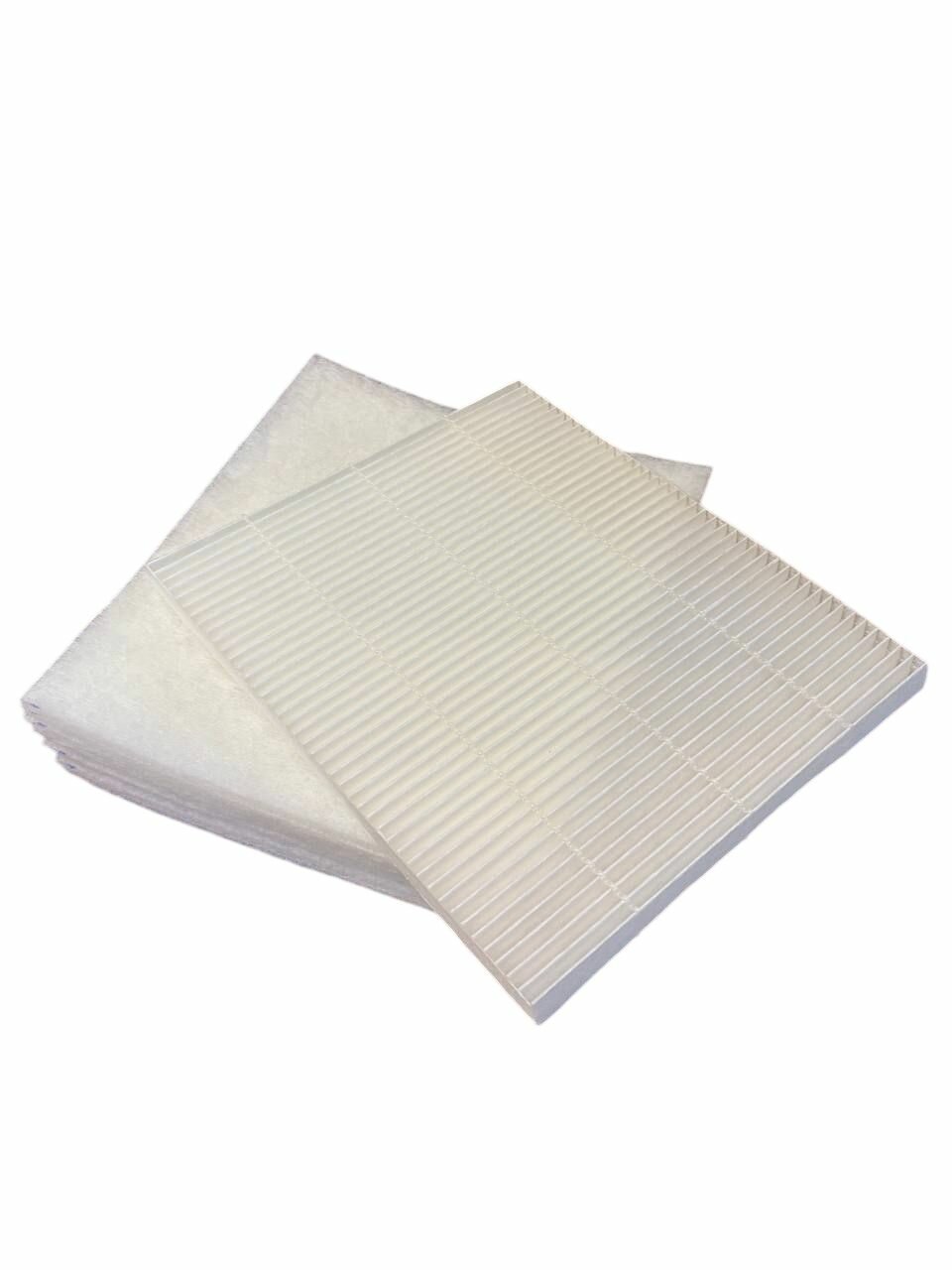 Комплект фильтров для маникюрной вытяжки 2 шт, 300х260х20 мм, М5 (1 основной + 10 сменных), подходит для вытяжек нового образца (после 09.2022г), арт. 764003