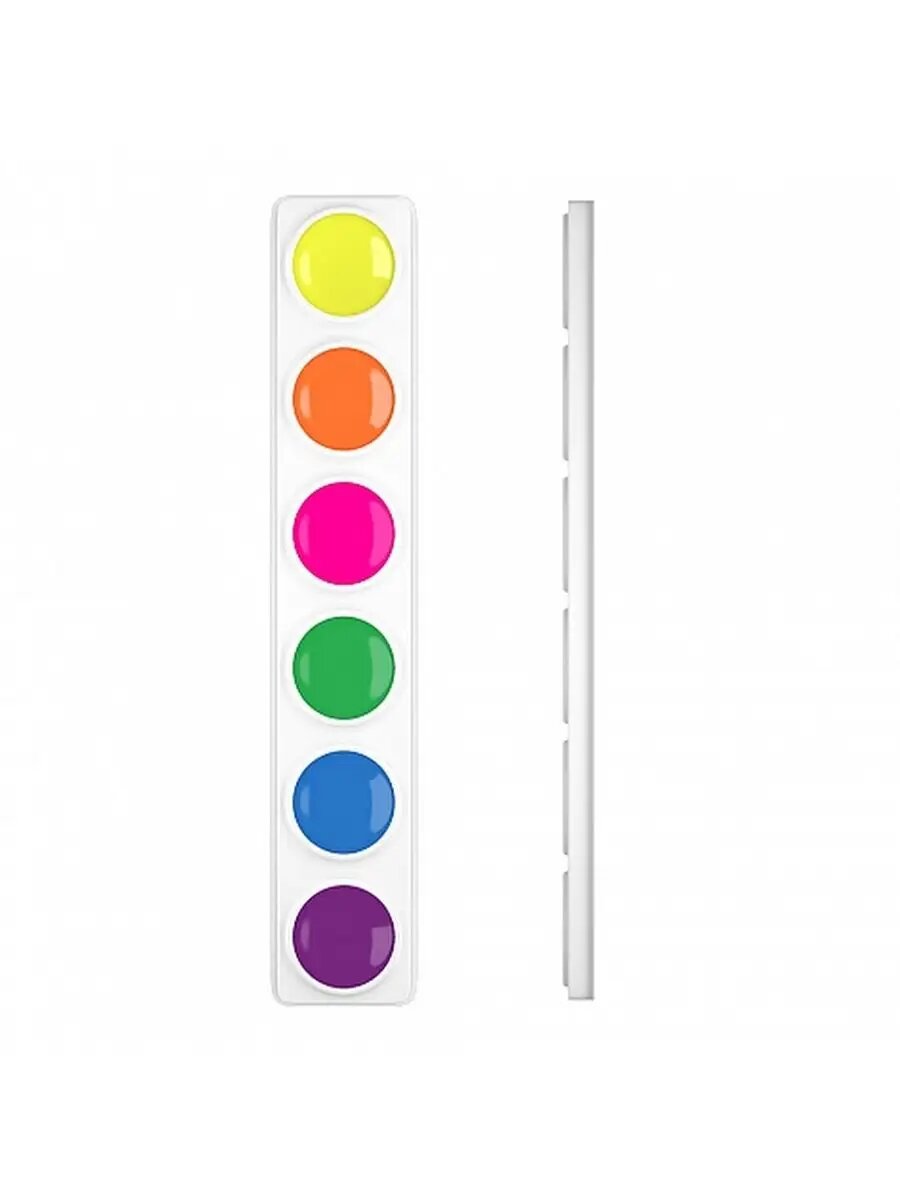 Краски акварельные Basic light pack Neon 6 цветов — фото 1