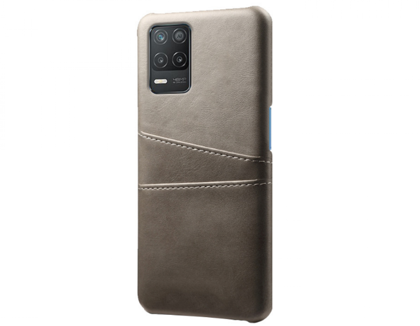 Чехол панель-накладка MyPads для Realme 8 4G и Realme 8 Pro из качественной импортной кожи с визитницей