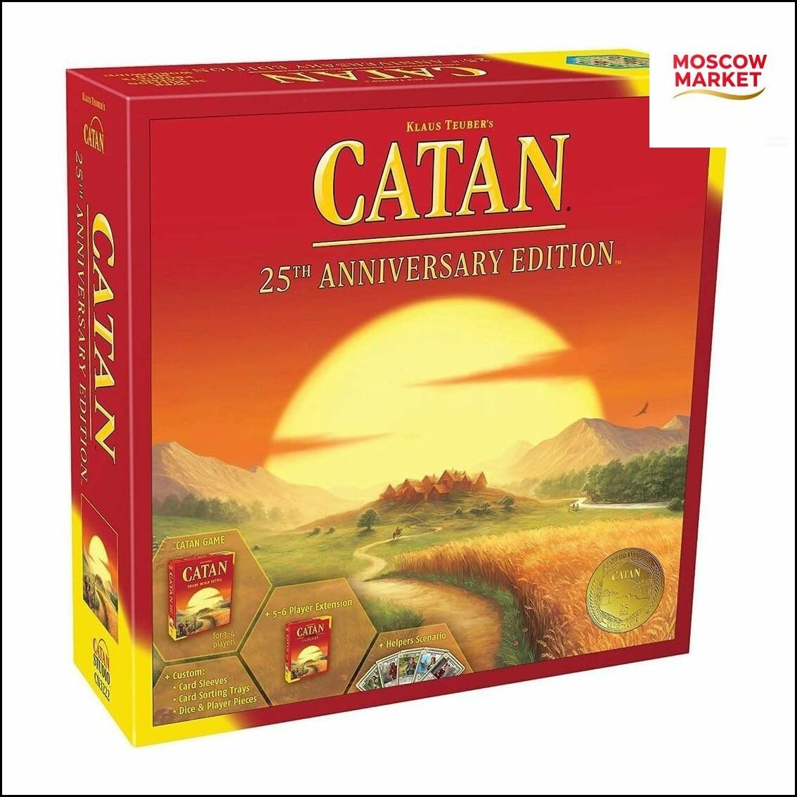 Настольная игра Catan (Колонизаторы). На английском языке. Выпуск с 25-летию.