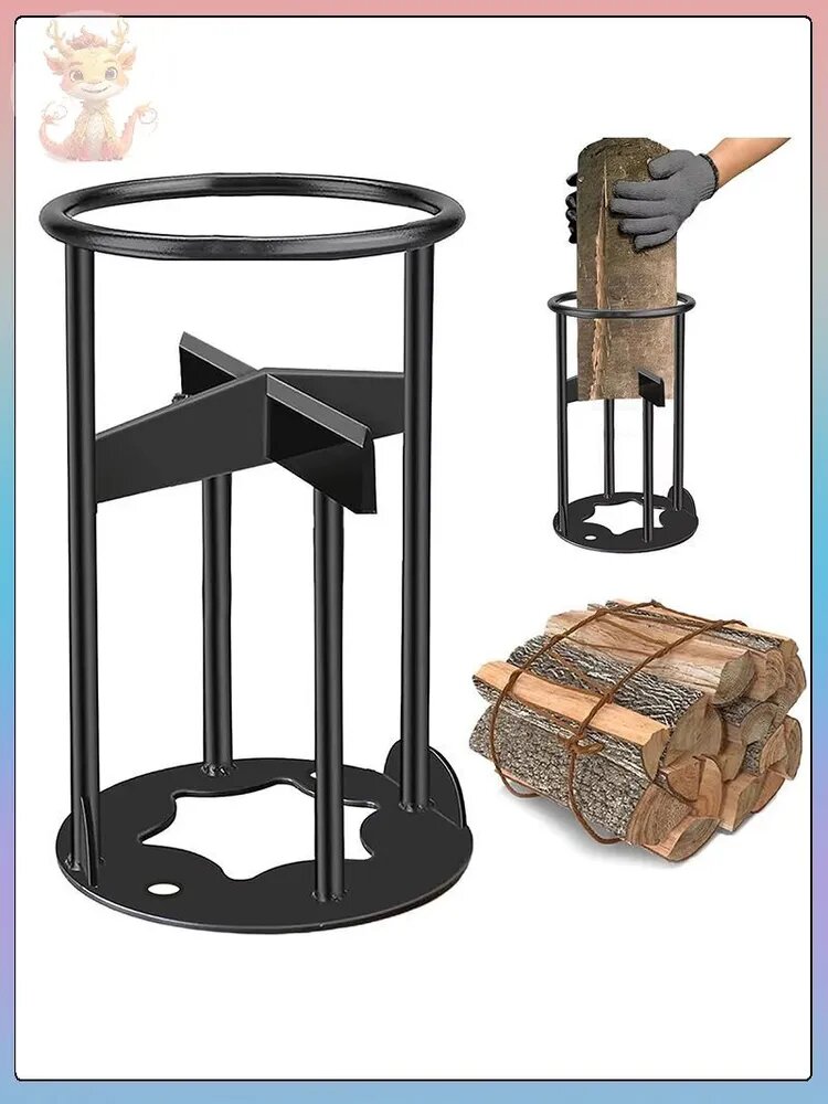 Дровокол ручной для колки дров в домашних условиях, черный