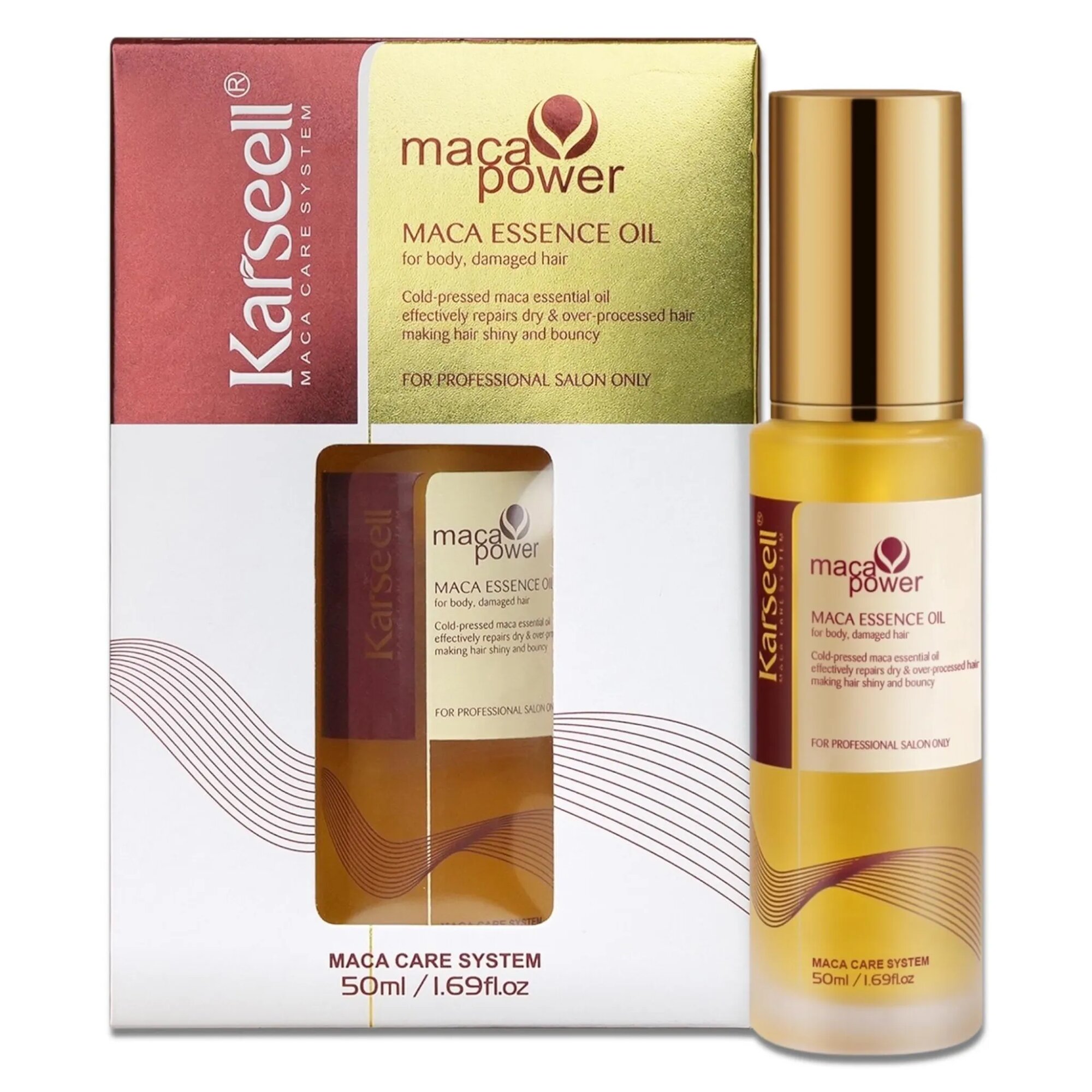 Karseell Maca Power Maca Essence Oil масло для волос и тела с органовым маслом 50 мл.