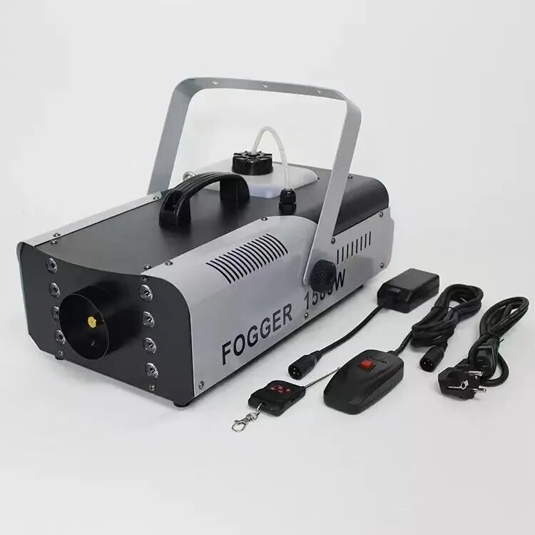 Сценический генератор дыма 1500W, полноцветный дым-машина для мероприятий и шоу — фото 1