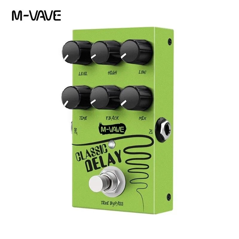 M-VAVE Classic Delay Педаль эффектов Классический аналоговый эффект с чистой схемой для гитары — фото 1