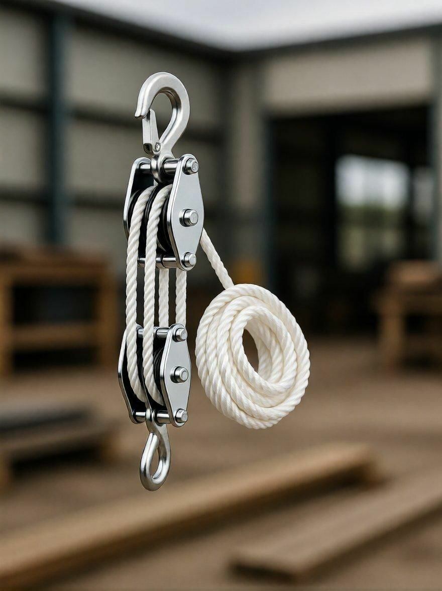 Вращающийся блок для верёвки, Белая веревка - 3 раунда