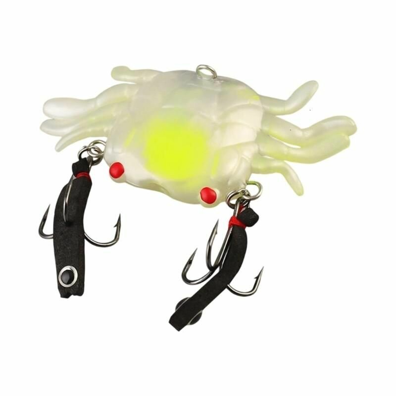 Плавающая приманка-краб для морской рыбалки, Желтый - Большой