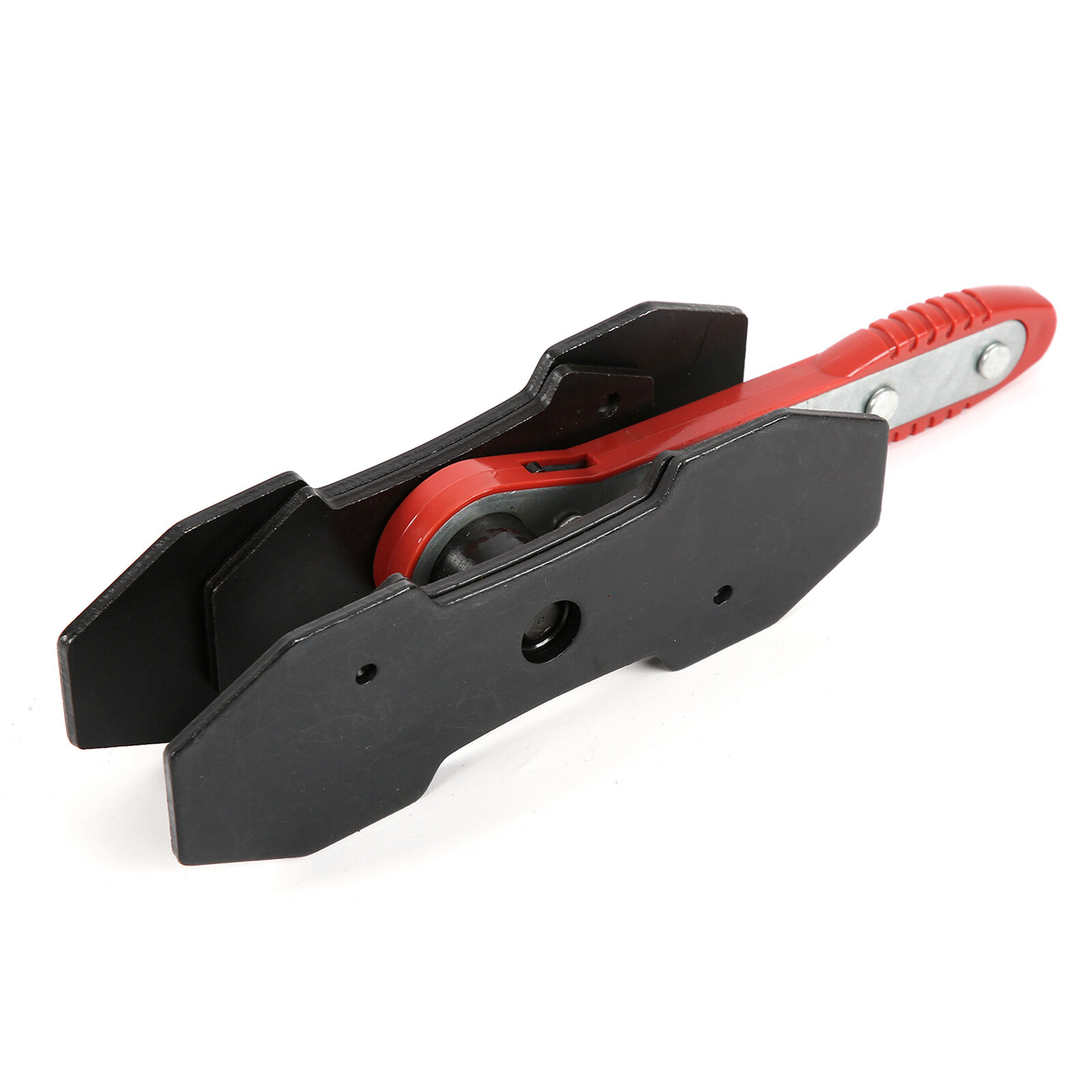 Съемник поршней суппорта, трещоточный, с 2 колодками, сталь, красно-черный