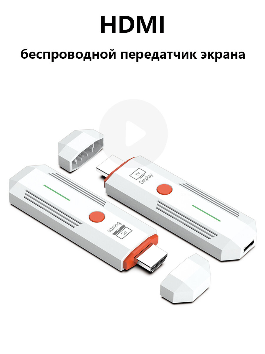 HDMI удлинитель беспроводной, беспроводной hdmi передатчик и приемник 2.4G/5G 1080P HD 50 метров.
