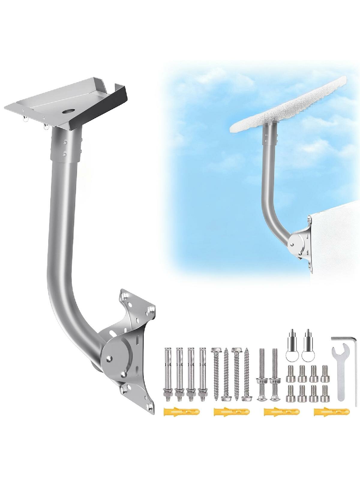 Ветрозащитный держатель для спутниковых антенн с возможностью полного поворота