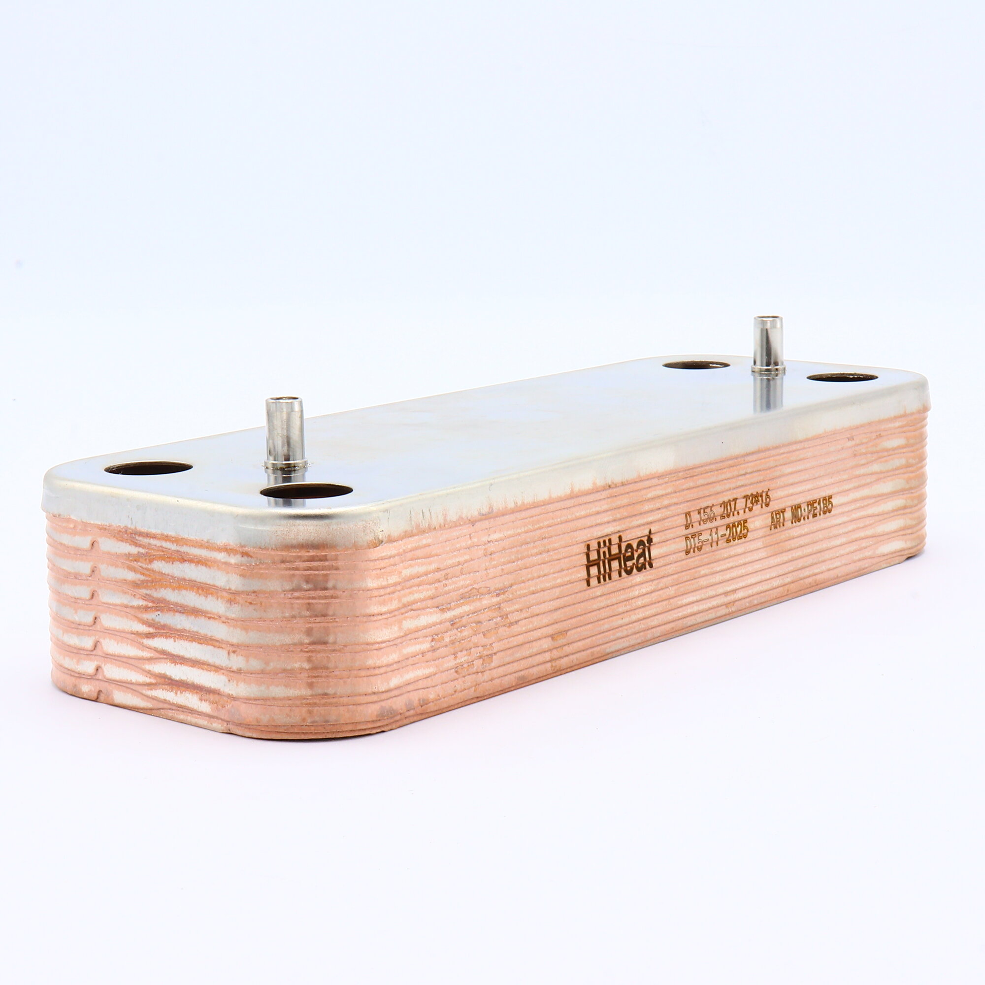 Теплообменник вторичный HiHeat 16 пластин 28-31 кВт для для Baxi, Westen арт. 17B2071600, 5686680