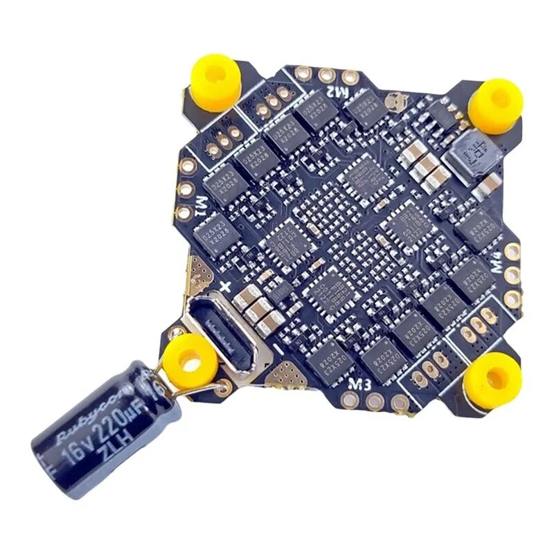 F411 AIO Полетный Контроллер Blheli-S F4 15A OSD BEC BL-S 1-3S для квадрокоптеров