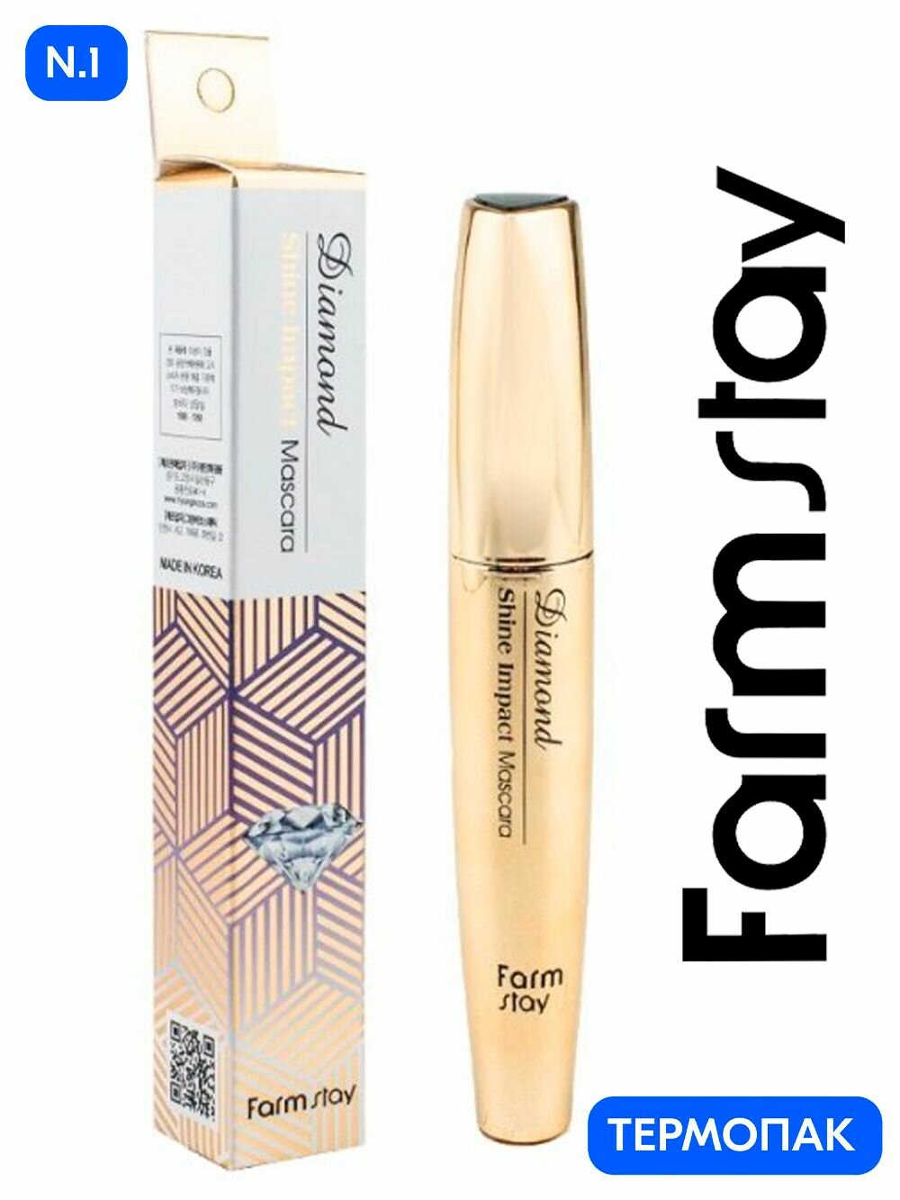 FARMSTAY Тушь для Ресниц, термотушь, объем и удлинение