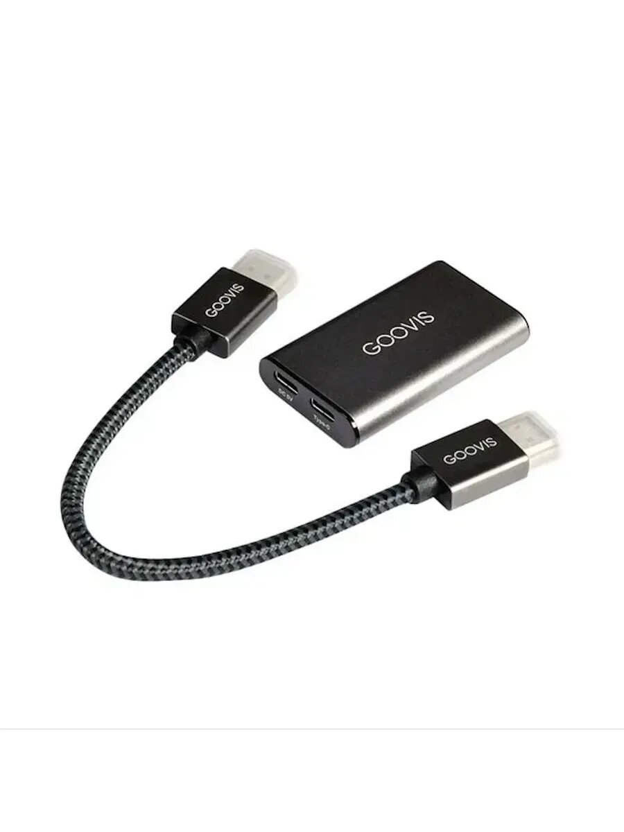 Универсальный переходник GOOVIS (HDMI - USB Type-C), серый цвет