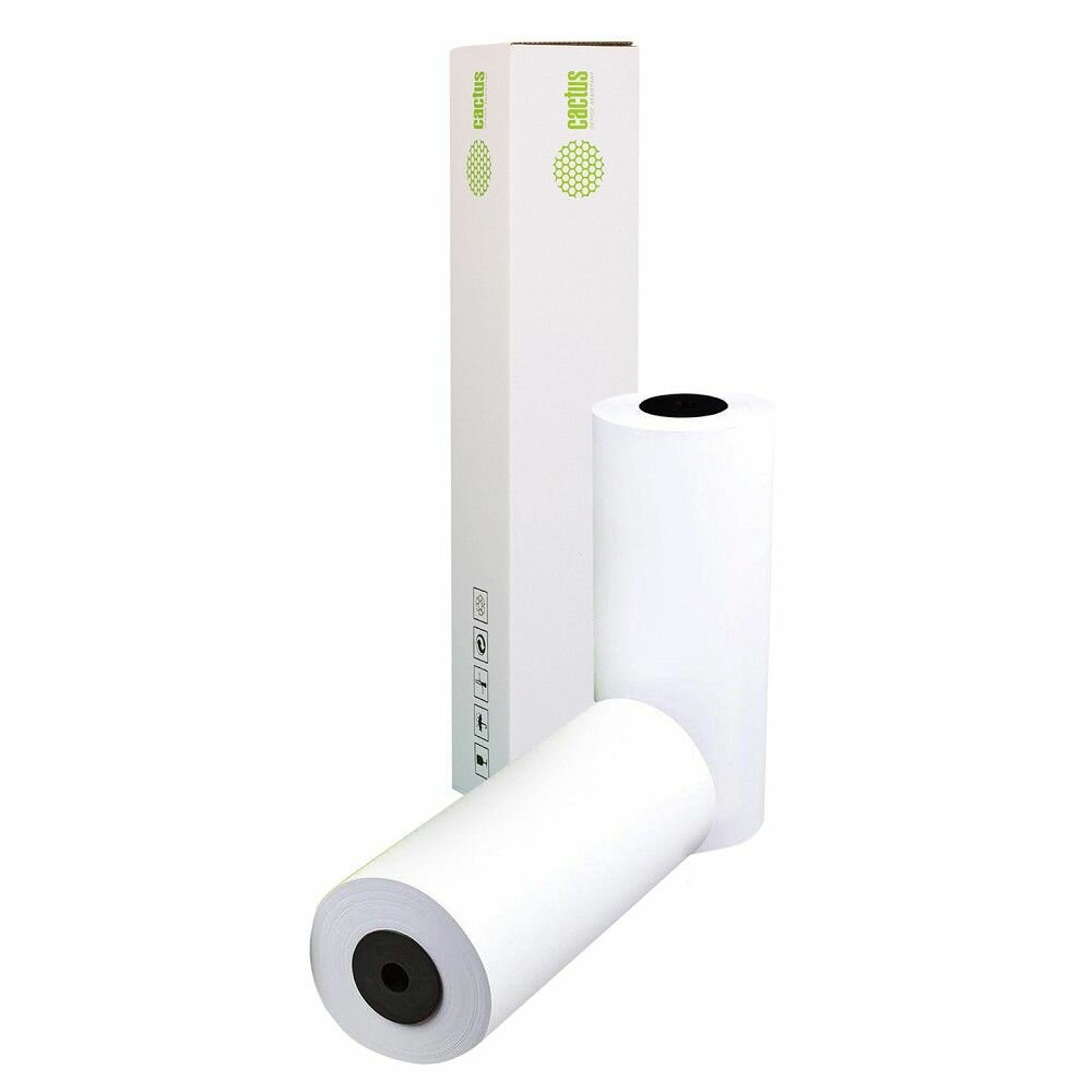Cactus Бумага Eco CS - LFP80 - 420457E Бумага A2 420мм - 45.7м 80г м2 белый CIE155% универсальная втулка:50.8мм 2" упак:2рул