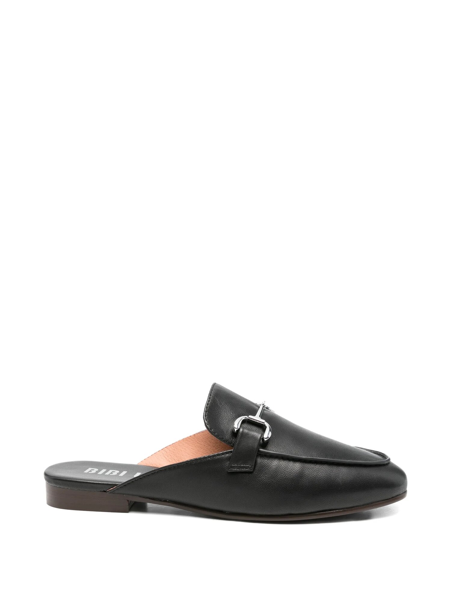 Мюли Leather flat mules