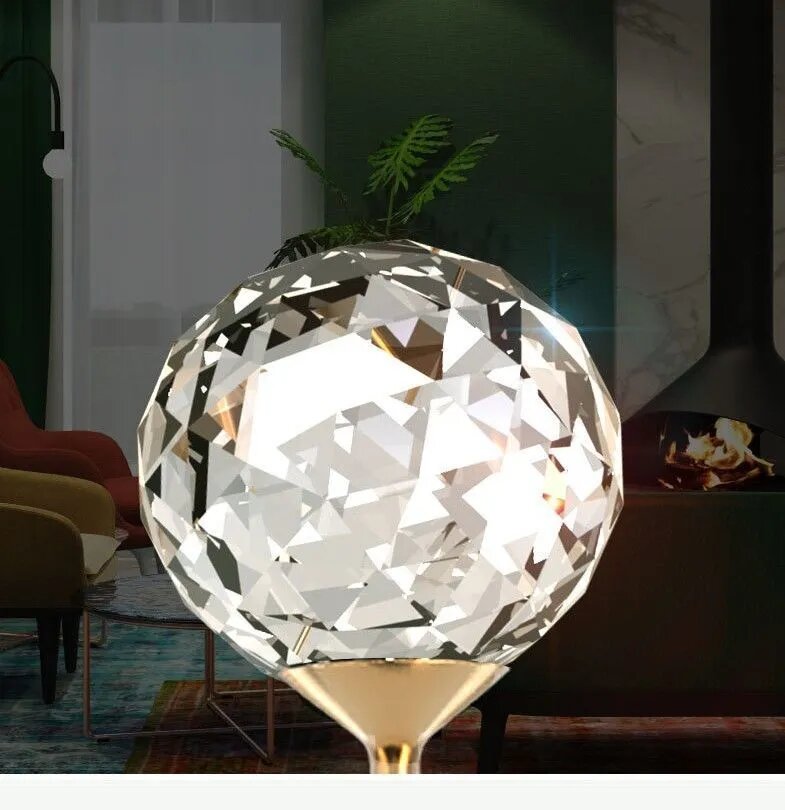 Хрустальная люстра в форме короны 50 см CYNL, LED, 72 Вт для детской комнаты. Золотой цвет. — фото 1