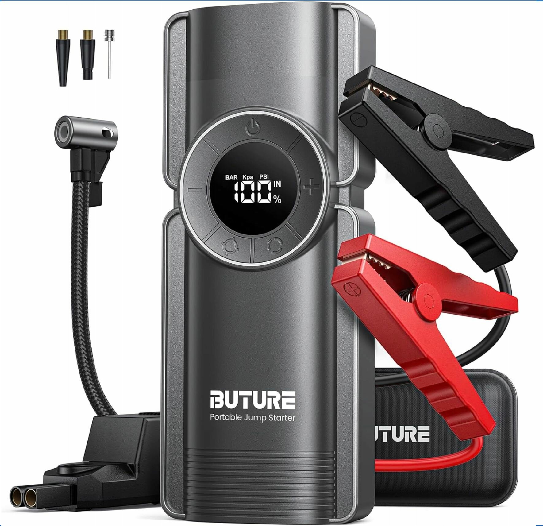 Стартер-бустер BUTURE POWERBANK компрессор 12 В 2500 А