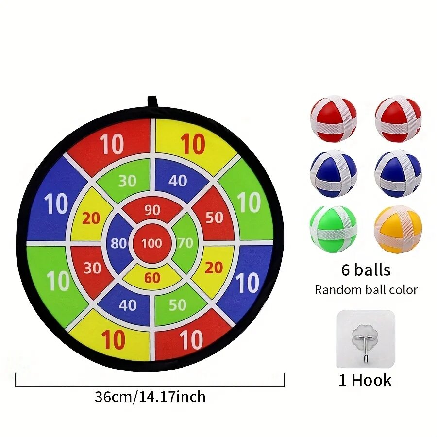 Детский игровой набор дартс 8/6 липких шариков Six balls