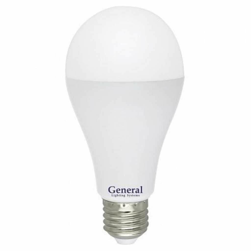 Лампа светодиодная E27 25 Вт 4500К нейтральный свет General Lighting Systems GLDEN-WA67 груша A67 1900 лм 230 В