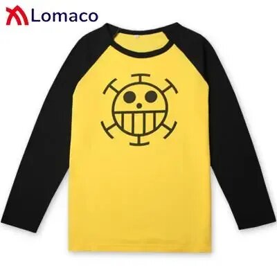Косплей костюм Трафальгар Ло из хлопка XXL, Long Sleeve T-shirt