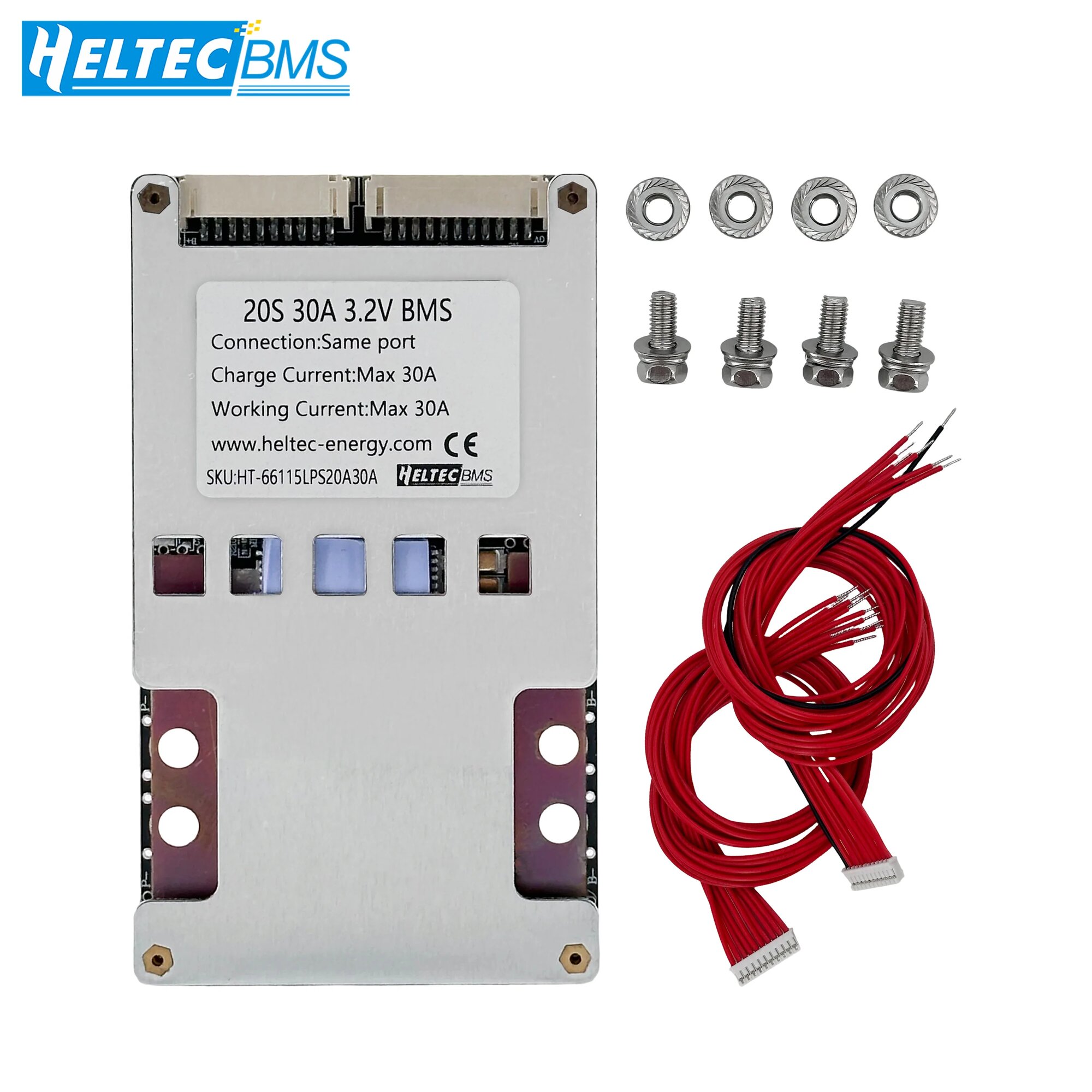 BMS Heltec 20S 3.2V 30A для литий-ионных аккумуляторов