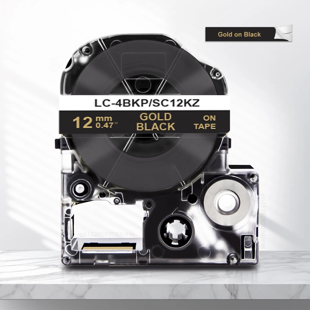 Лента для этикеток 12 мм, совместимая с лентой Epson Kingjim Tape SS12KW ST12KW SC12YW для принтера этикеток Epson LW-300 LW-400 LW-600P LW-700