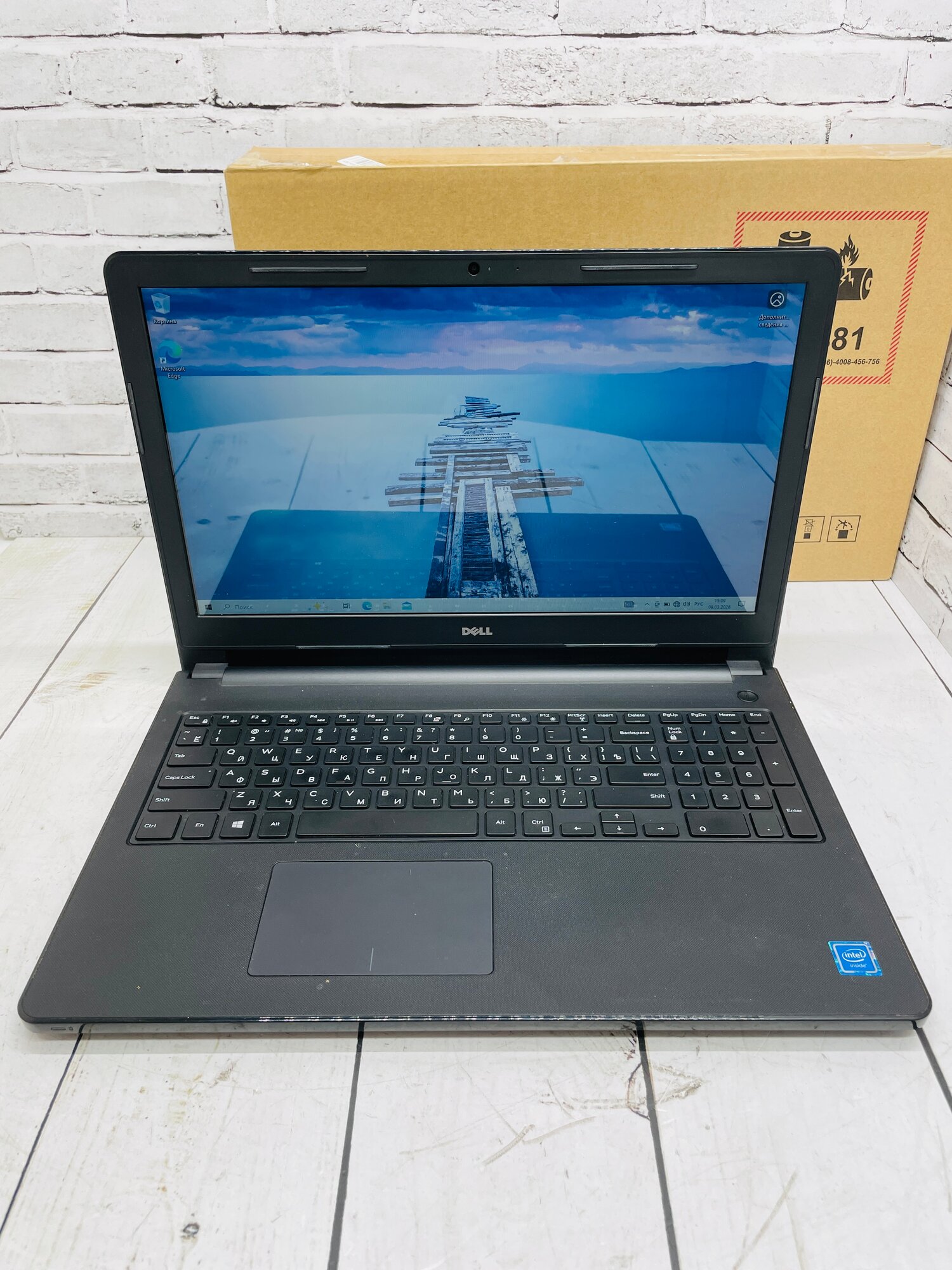 Ноутбук 15,6, Dell inspiron 15, Intel Celeron 3060, 4 Gb DDR3, 500 Gb HDD, Intel HD Graphics