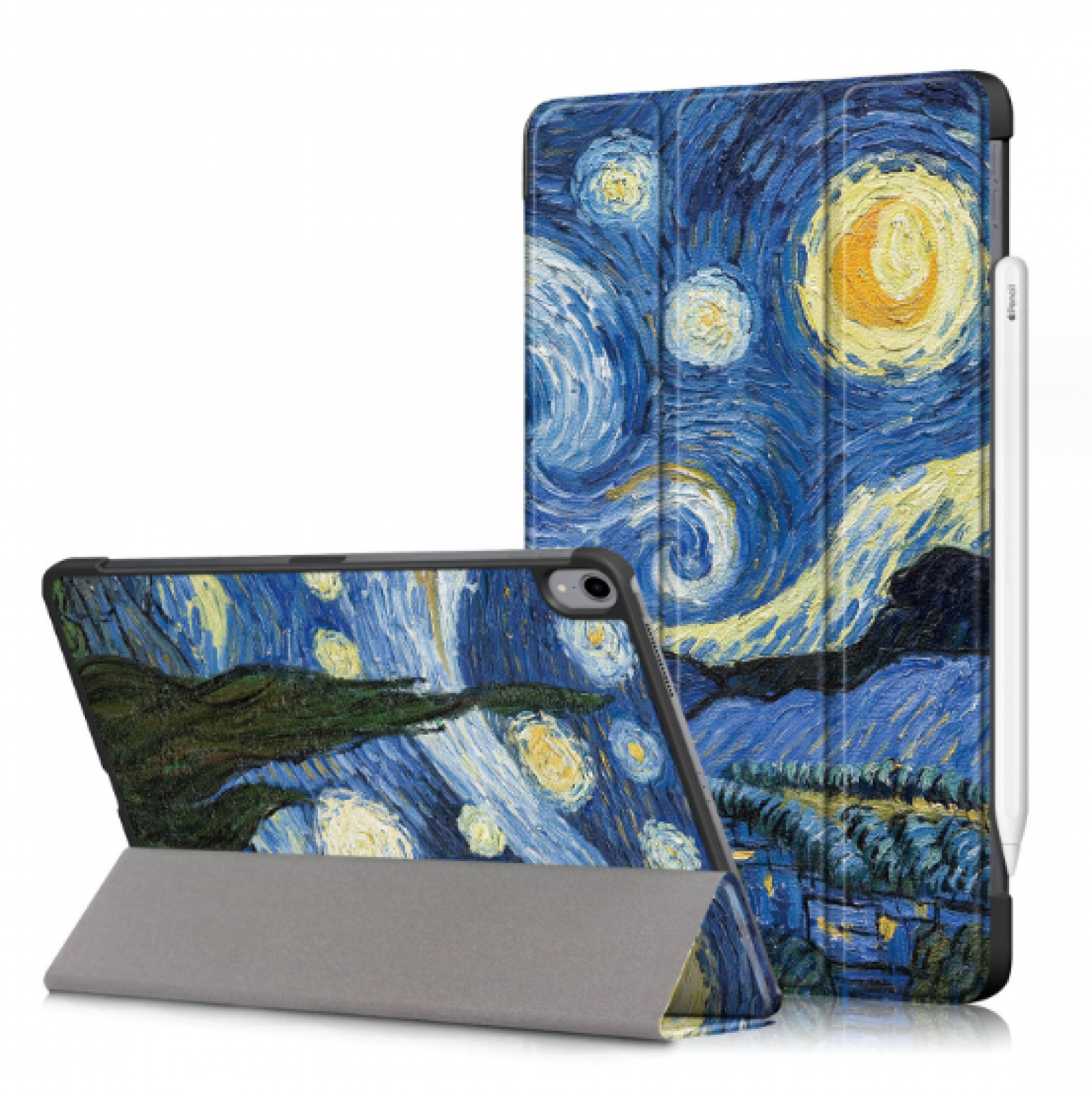 Чехол-обложка MyPads для iPad Air 4 и Air 5 10.9 с функцией автоматического включения и дизайном «Звездная ночь»