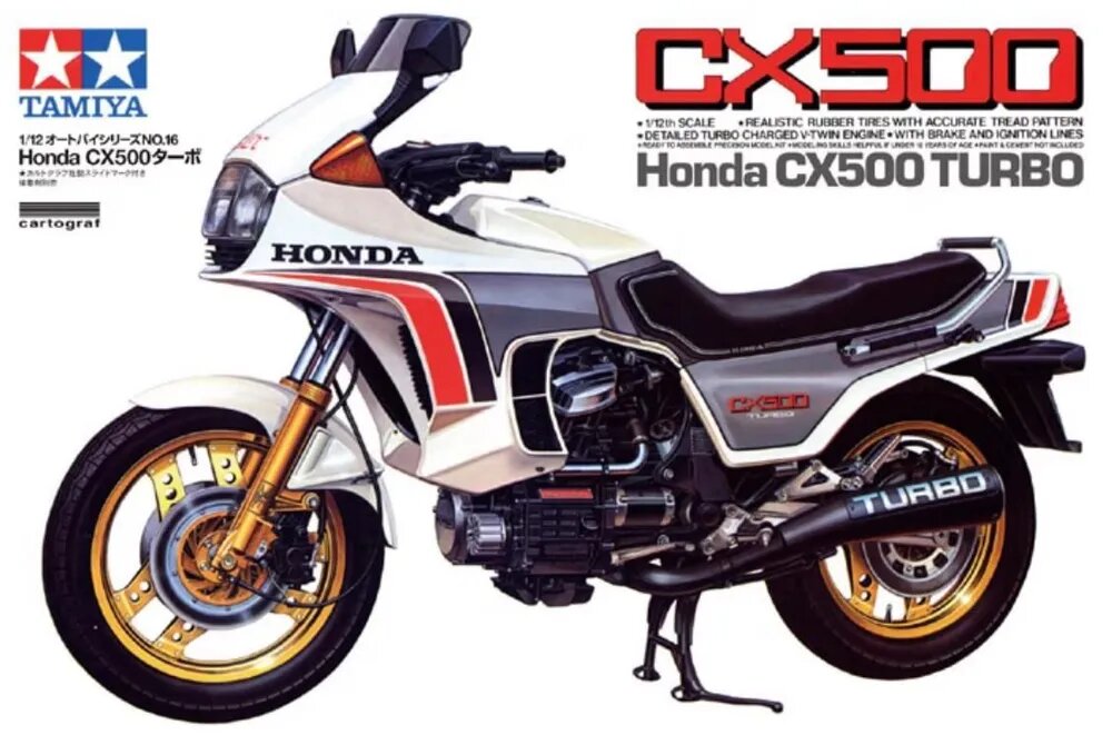 Tamiya TA14016 1/12 CX500 TURBO Moto сборная модель Мотоциклы, масштаб 1:12
