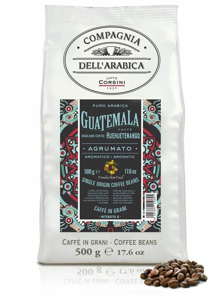Кофе в зернах Compagnia Dell'Arabica Guatemala Huehuetenango Highland (Гватемала) 500г