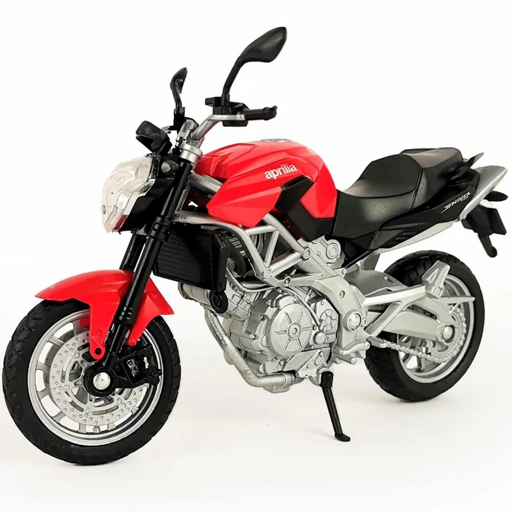 Модель мотоцикла Welly 1:18, "Aprilia Shiver 750", цвет красный