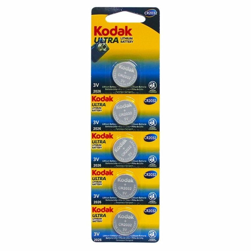 Набор батареек 2032 "Kodak", 5 штук