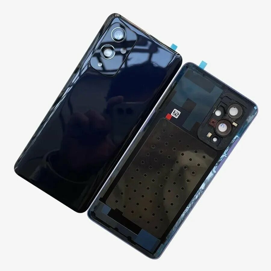 Задняя крышка для oneplus 9 стеклом камеры, черный