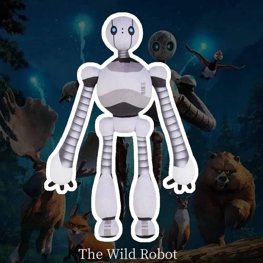 Плюшевая игрушка-робот The Wild Robot 35 см из короткого плюша для всех возрастов