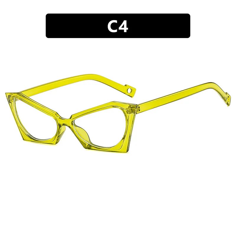 Элегантные оправы для очков 7038 Green frame white fi, Желтый, -1.0