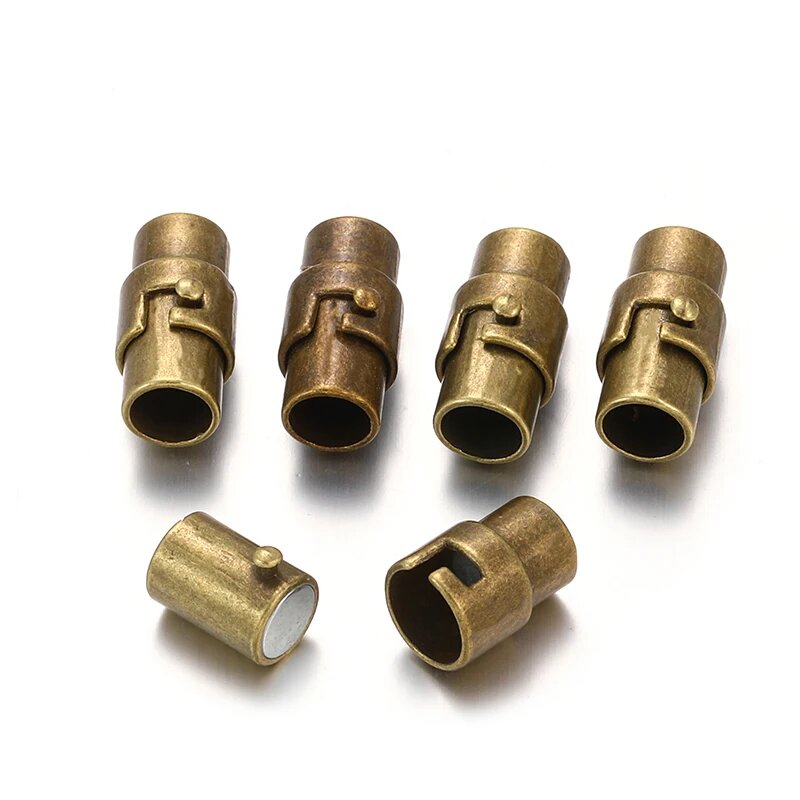 5 шт. магнитные застежки для браслета, наконечники для шнура, застежки, разъемы, замок для кожаного браслета, ожерелья, ювелирные изделия, принадлежности для рукоделия