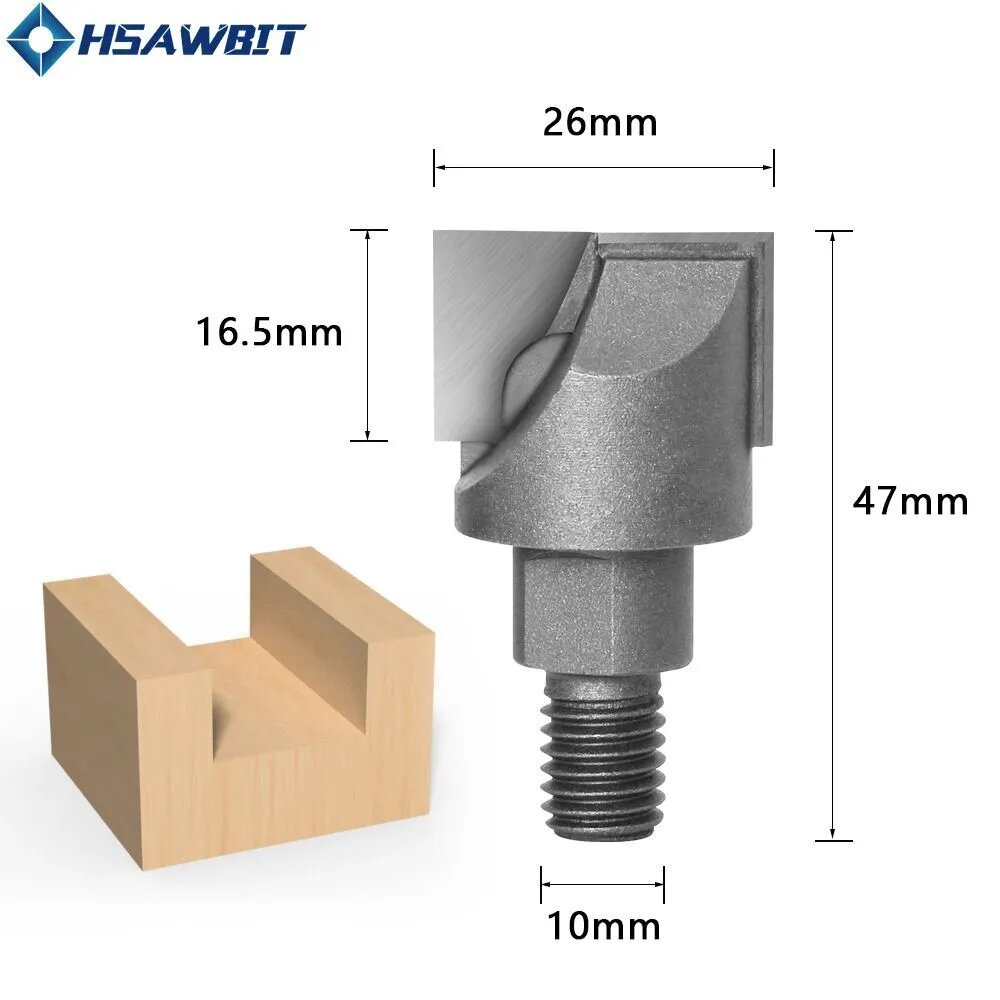 Фрезы хвостовиком 10 мм x 26mm, резьбовые Фрезы с ЧПУ, HSAWBIT