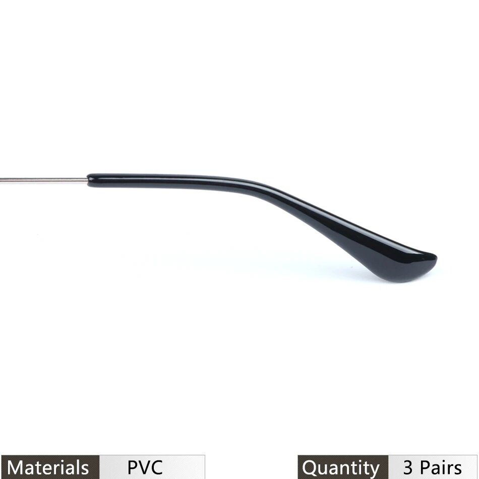 COLOUR_MAX 3 пары силиконовых противоскользящих насадок для очков, амбушюры, носки, насадки для трубок, фиксаторы для очков