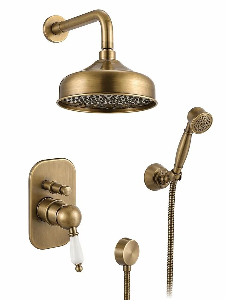Душевая система встраиваемая Fiore IMPERIAL 83ZZ5138, бронза
