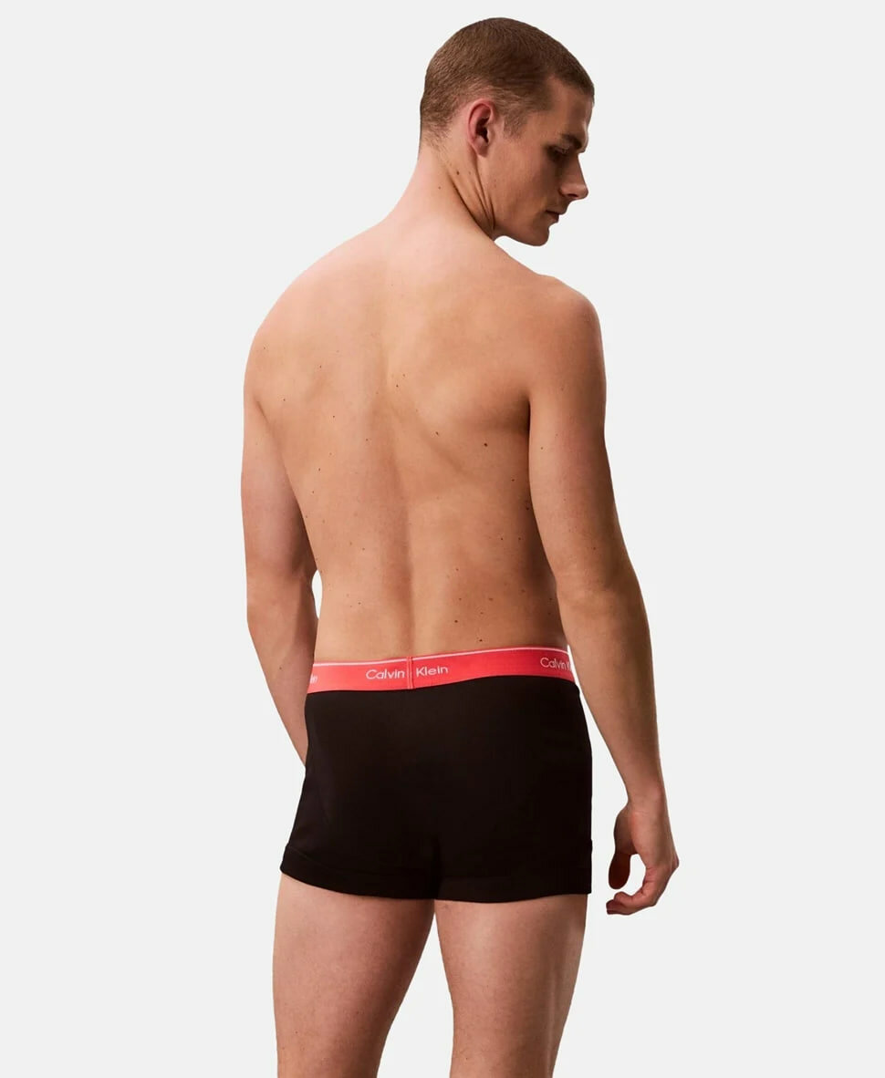 Трусы CALVIN KLEIN TRUNK 100% COTTON 3 PACK, комплект из 3 шт., размер XL, black — фото 1