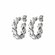 Серьги пусеты DYRBERG/KERN, кристаллы Swarovski, прозрачный