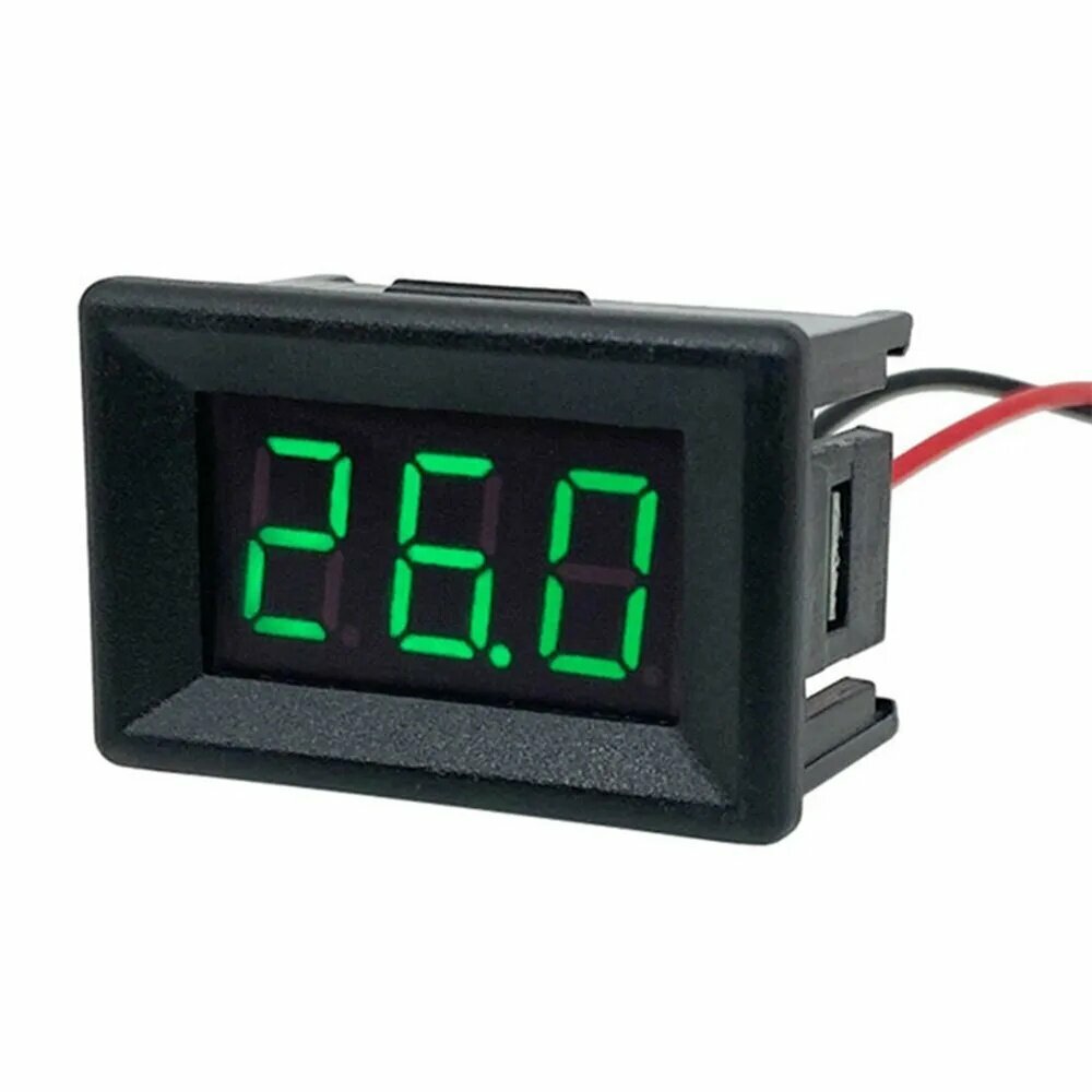 Цифровой вольтметр постоянного тока 0,36 дюйма, зелёный LED, диапазон 0 30 В