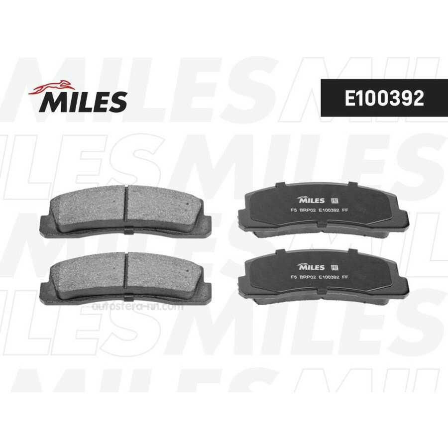 MILES E100392 Колодки тормозные передние (Смесь Semi-Metallic) CHEVROLET NIVA/ ВАЗ 2121 (TRW GDB265) E100392