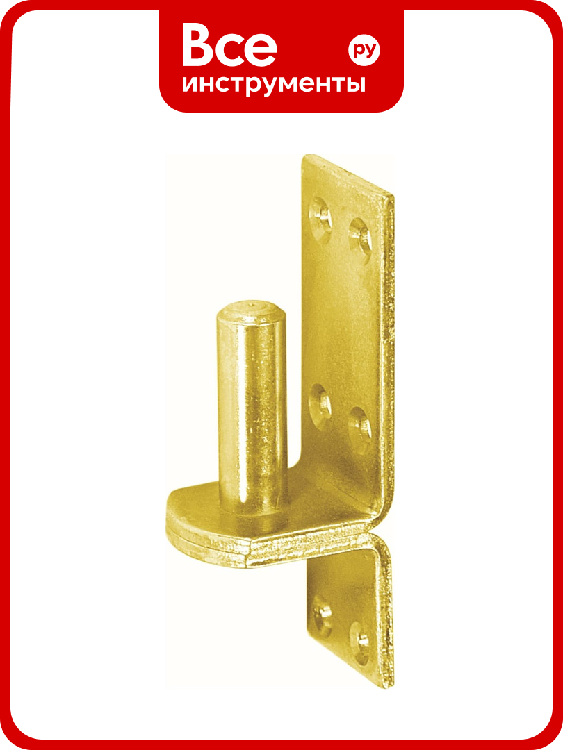 Ответная часть петли Rusconnect DMX 120x40x11x16 mm, стальная накладная с подшипником, универсальное открывание