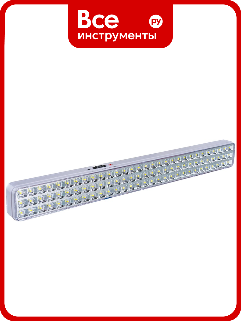 Аварийный светодиодный светильник ЭРА DBA107020 непостоянный, 90LED, 4ч, Б0044404, пластиковый корпус, LED-модуль