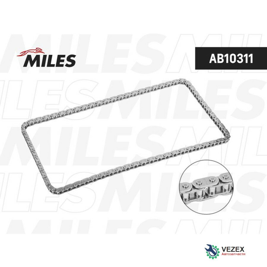 MILES AB10311 Цепь ГРМ OPEL ASTRA G/H/J/CORSA B/C/D 1.0/1.2/1.4 AB10311
