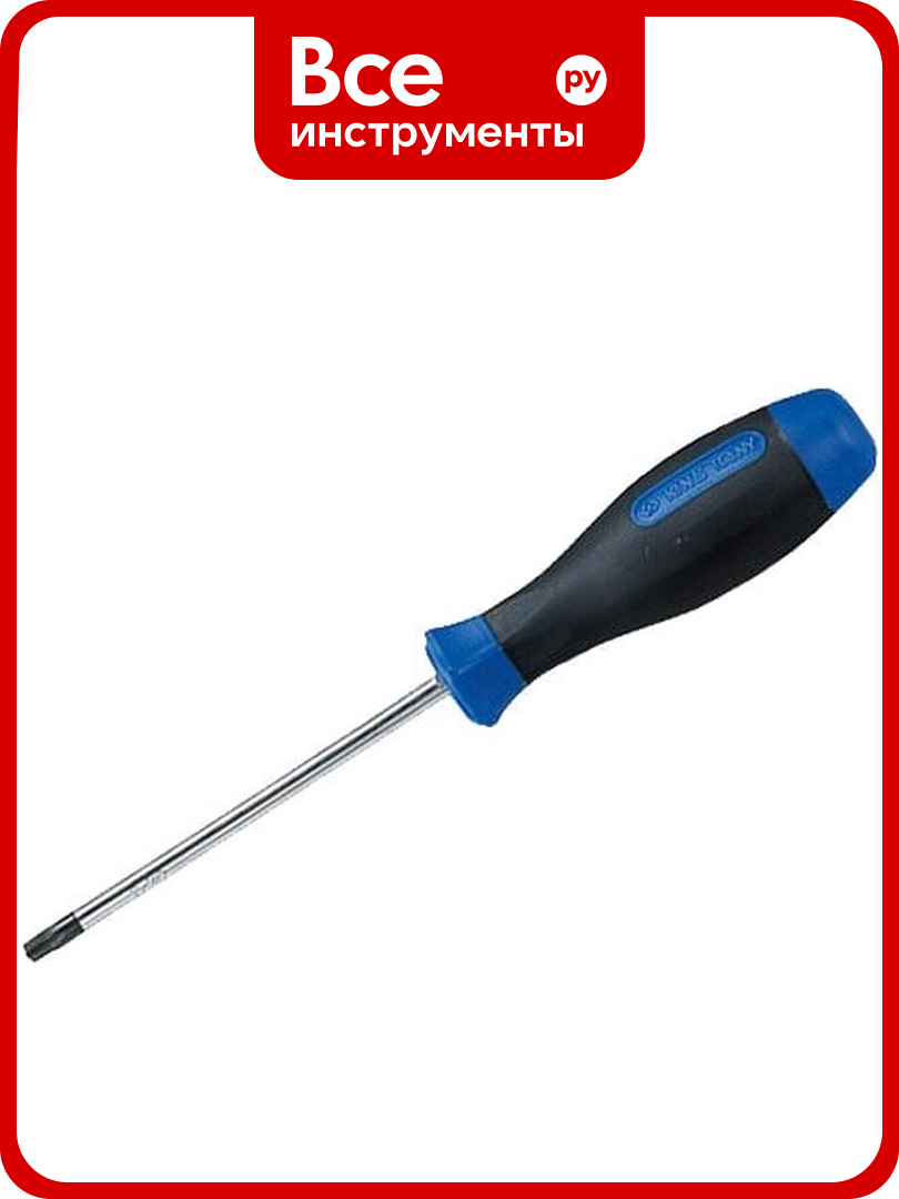 Отвертка TORX Т10, 75мм, с отверстием KING TONY 14271003