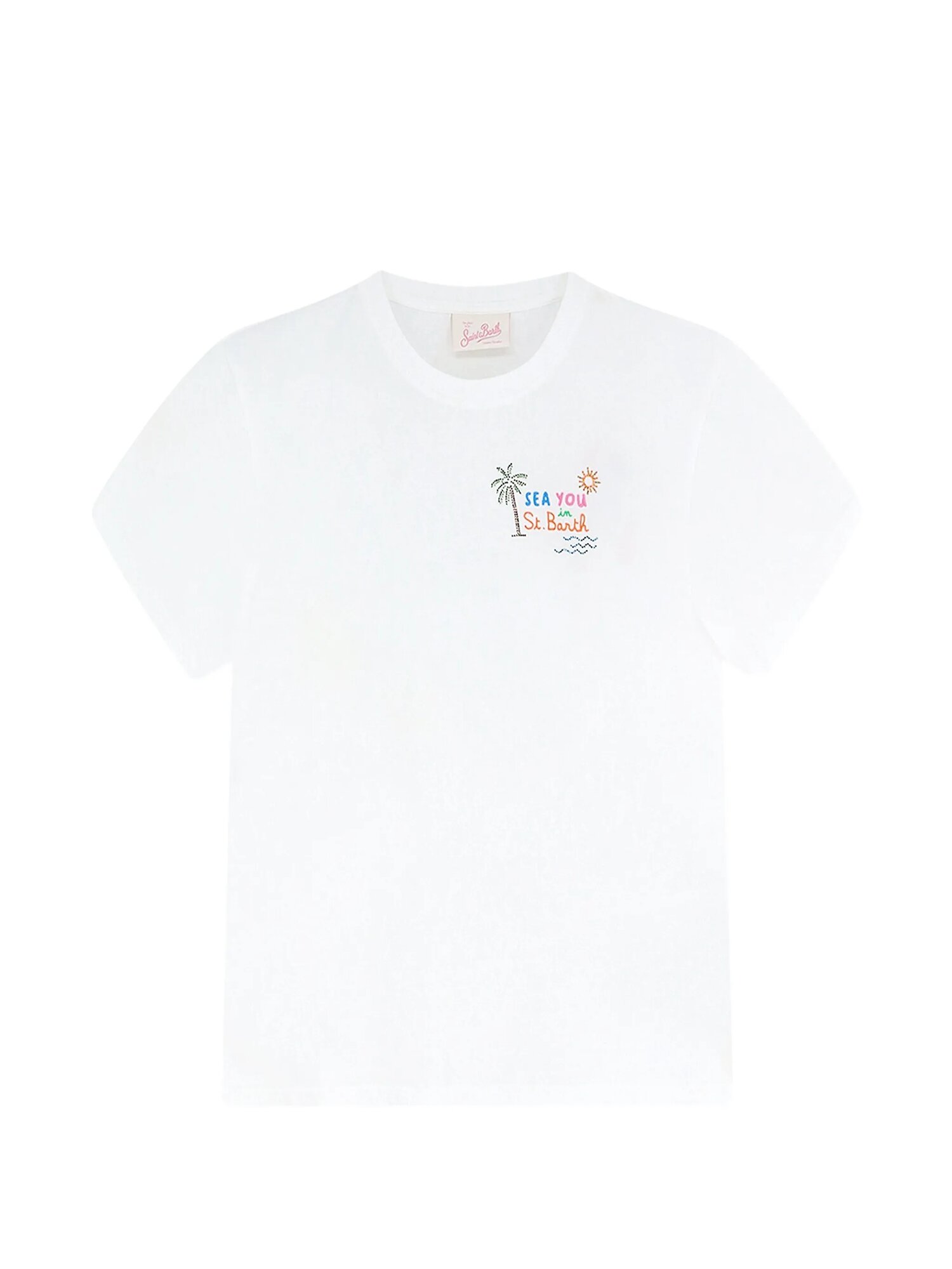 Футболка Emilie rhinestone-embellished detail t-shirt