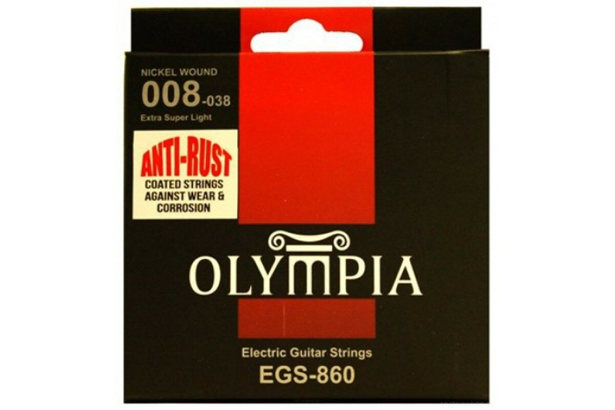Olympia EGS 860 008-038 Nickel Wound струны для электро гитары